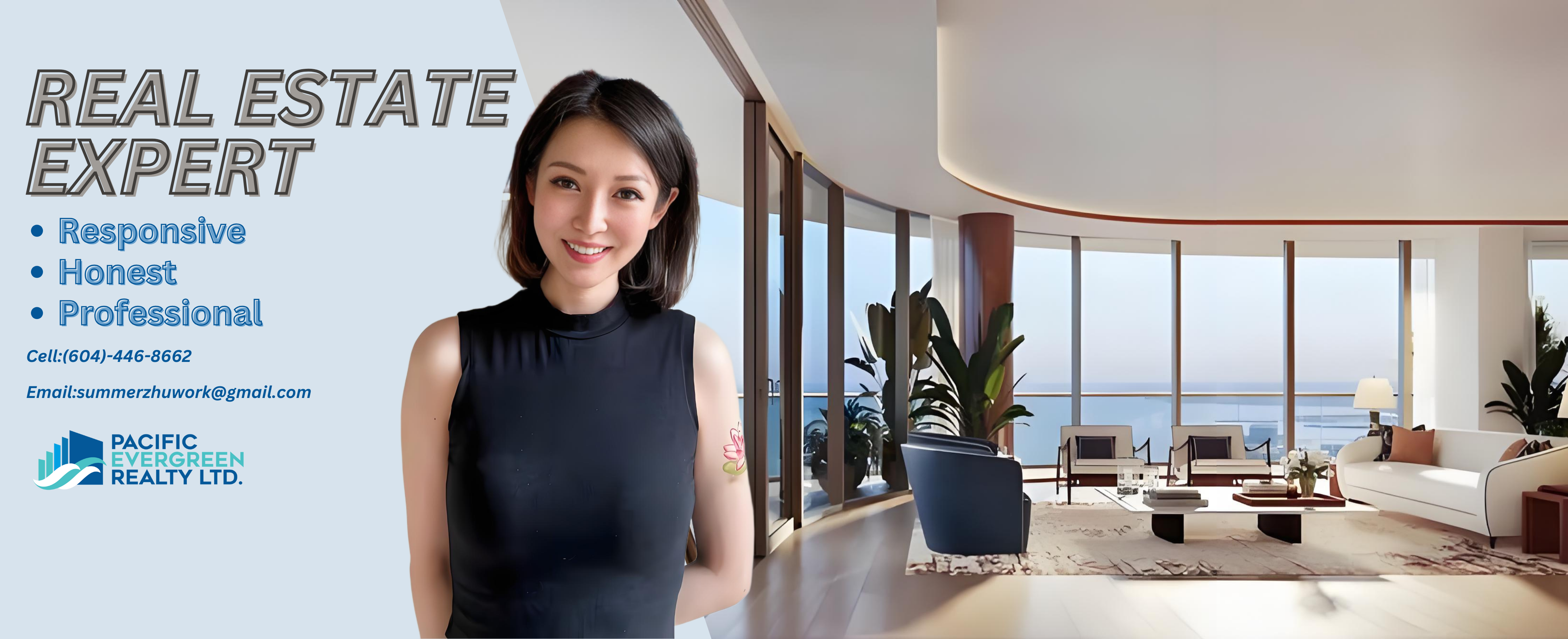 Summer Zhu PREC*, Pacific Evergreen Realty Ltd., Real Estate Agent BC - REW